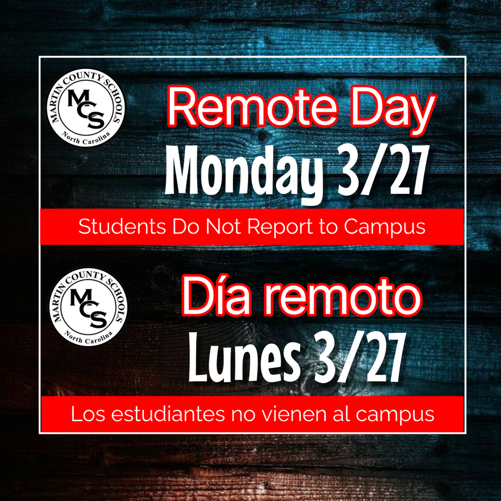 Remote Day 3/27 | South Creek High School