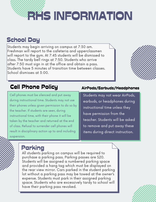New RHS Policies and Procedures for 2022-2023 | Riverside High School