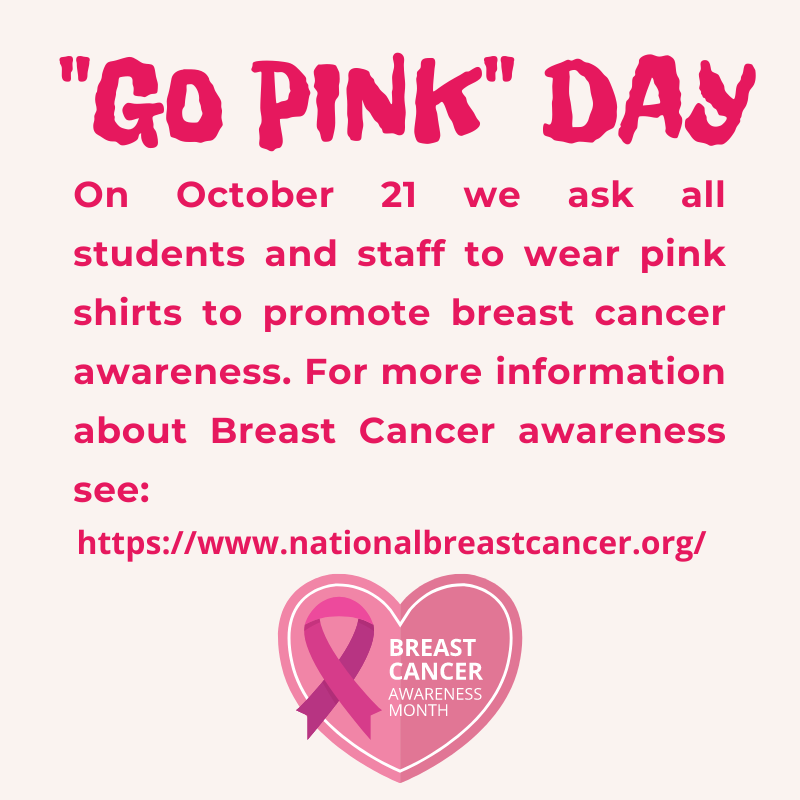 Go Pink Day | Riverside High School