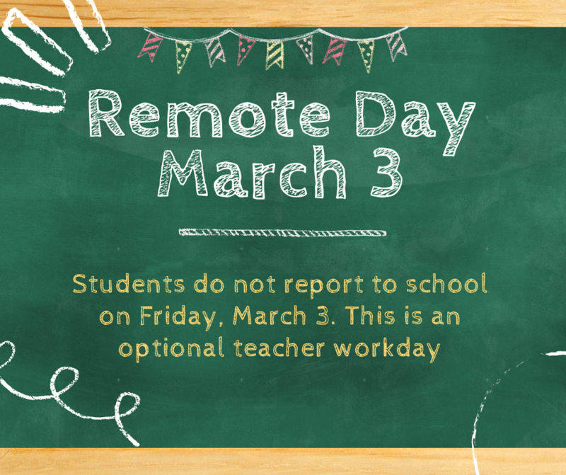 March 3 Remote Day | Riverside High School